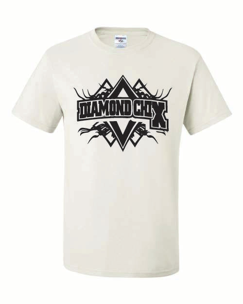 Diamond Chix Tshirt with black logo – MTB Graphics